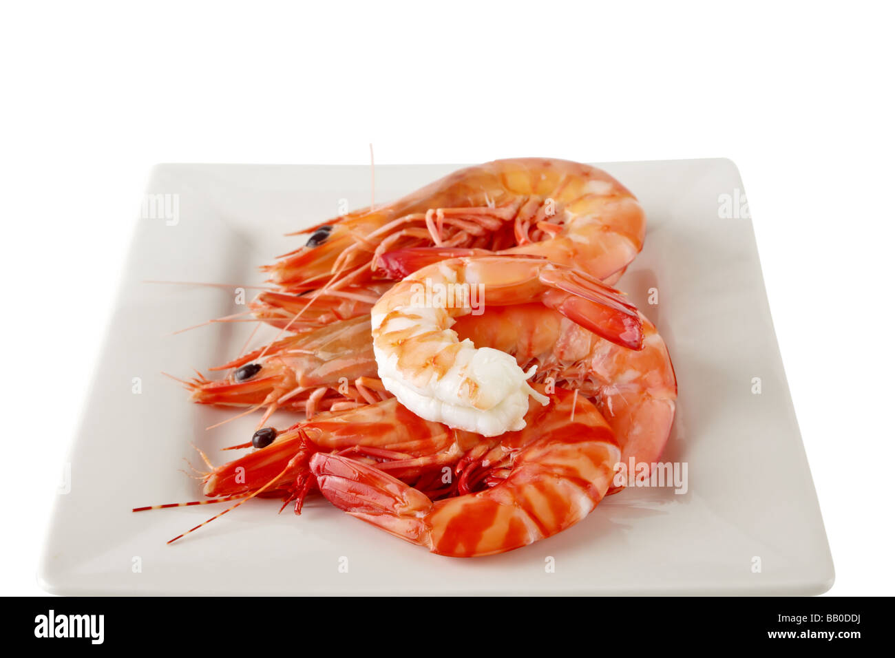 Shell on cooked king prawns hi-res stock photography and images - Alamy