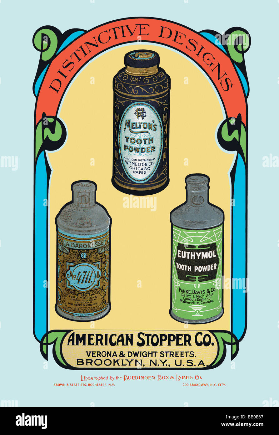 Distinctive Designs for Tooth Powders Stock Photo - Alamy