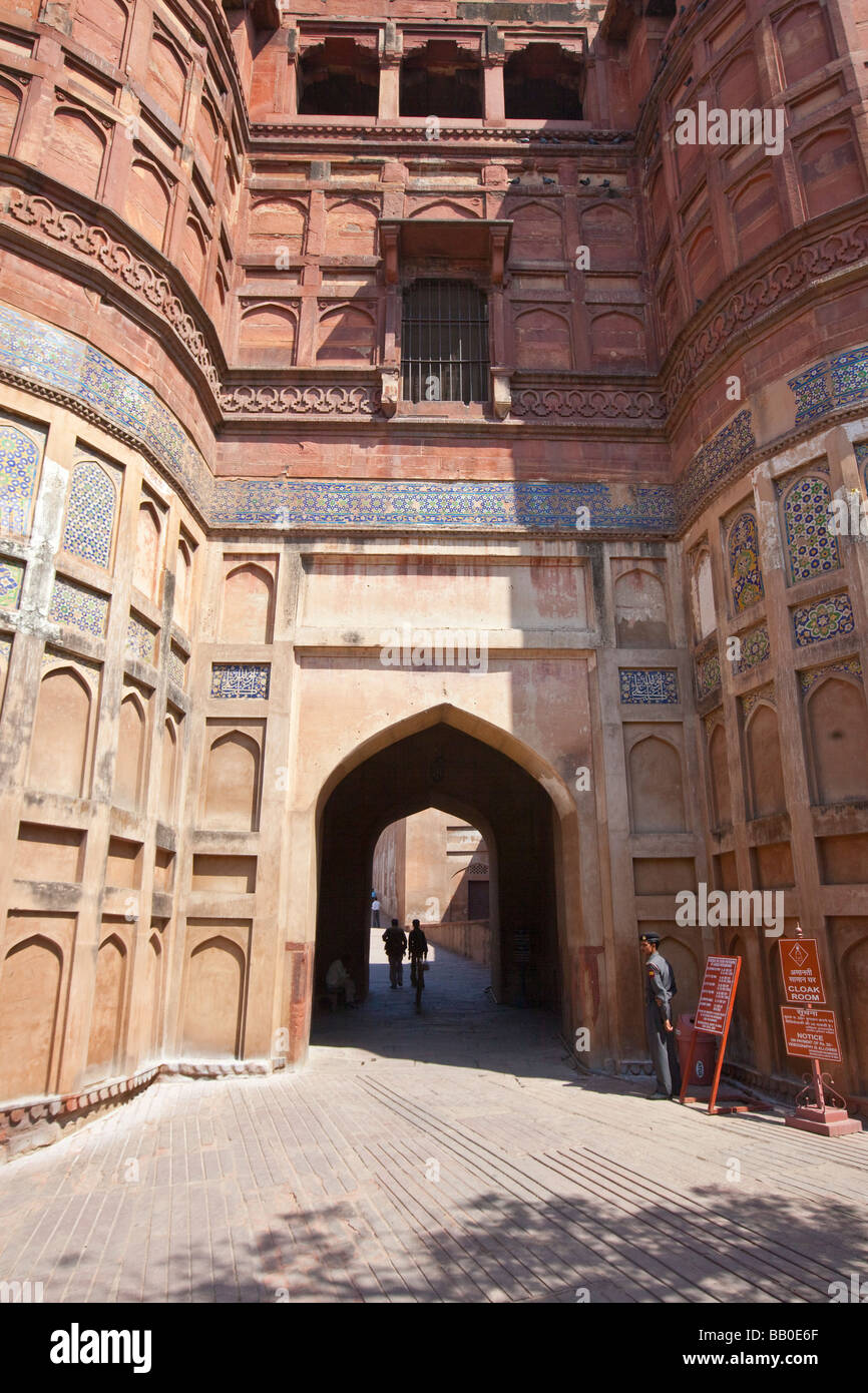 Main Gate to Agra Fort in Agra India Stock Photo - Alamy