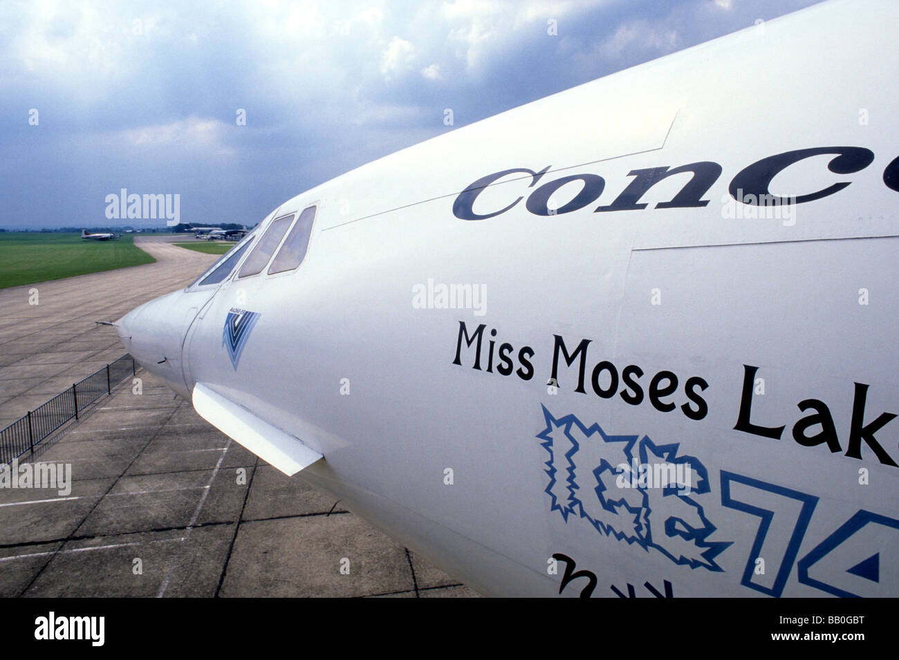Concorde Concord aircraft plane aeroplane flying Duxford Air Museum ...