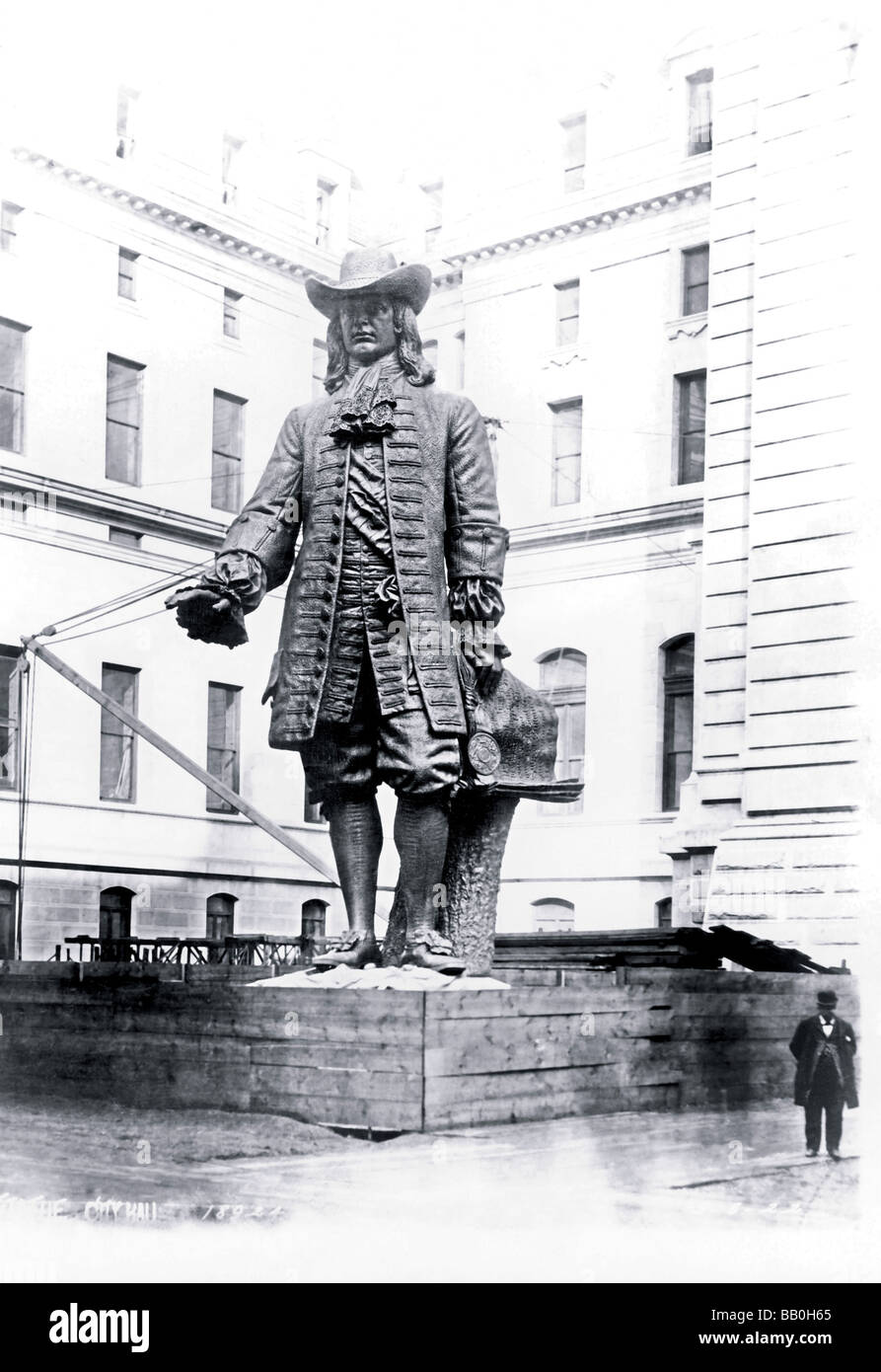 Statue of William Penn in Courtyard of City Hall,Philadelphia,PA Stock ...