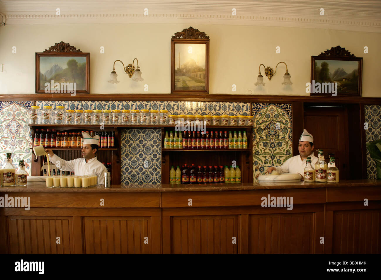 Boza at the Vefa Bozacisi in Istanbul, Turkey Stock Photo - Alamy
