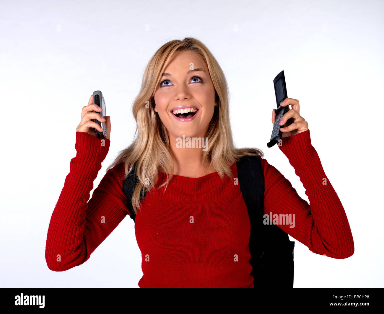 Smiling girl mime hi-res stock photography and images - Alamy