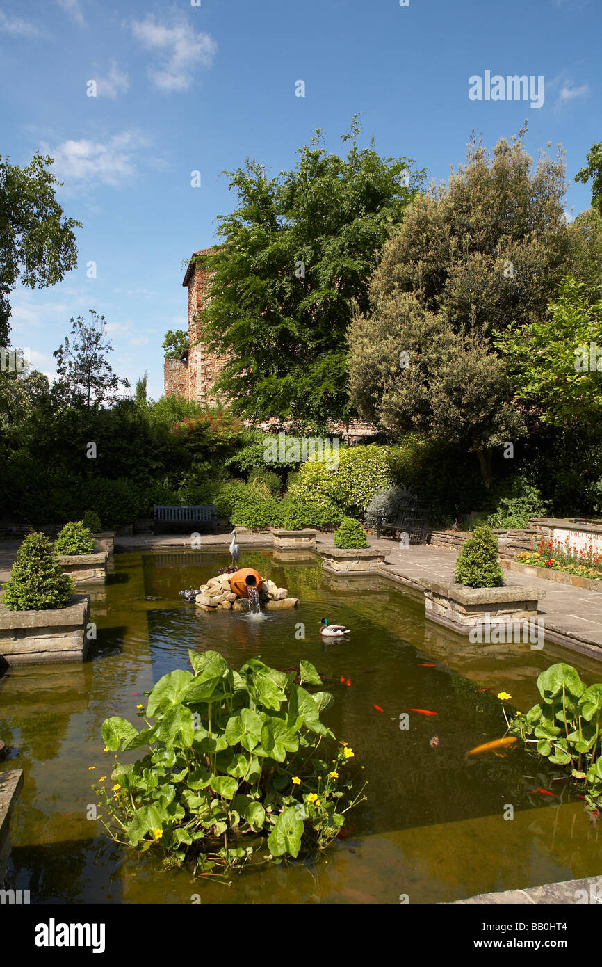 UK Essex Colchester Castle Museum Upper Park Imola Gardens Water ...