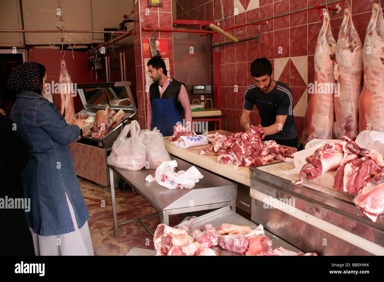 Muslim butcher in hi-res stock photography and images - Alamy