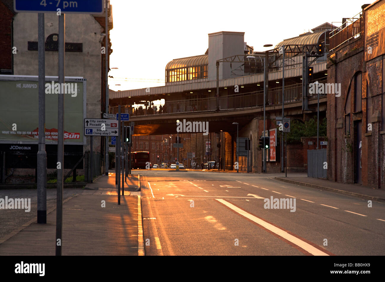 Fairfield Street, next to Piccadilly Station, Manchester, UK Stock ...