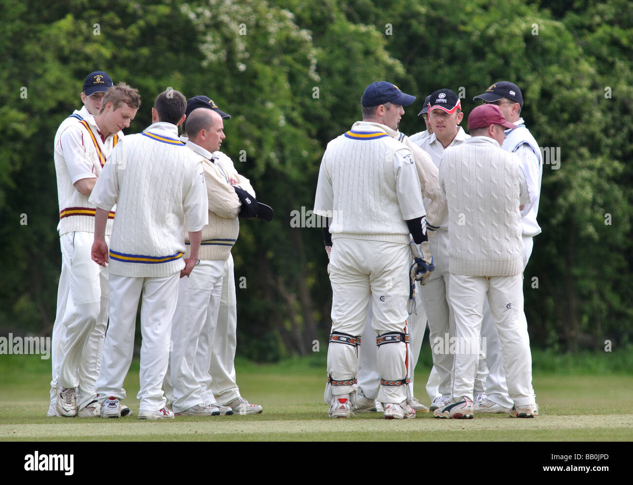Village cricketers at Lapworth, Warwickshire, England, UK Stock Photo ...