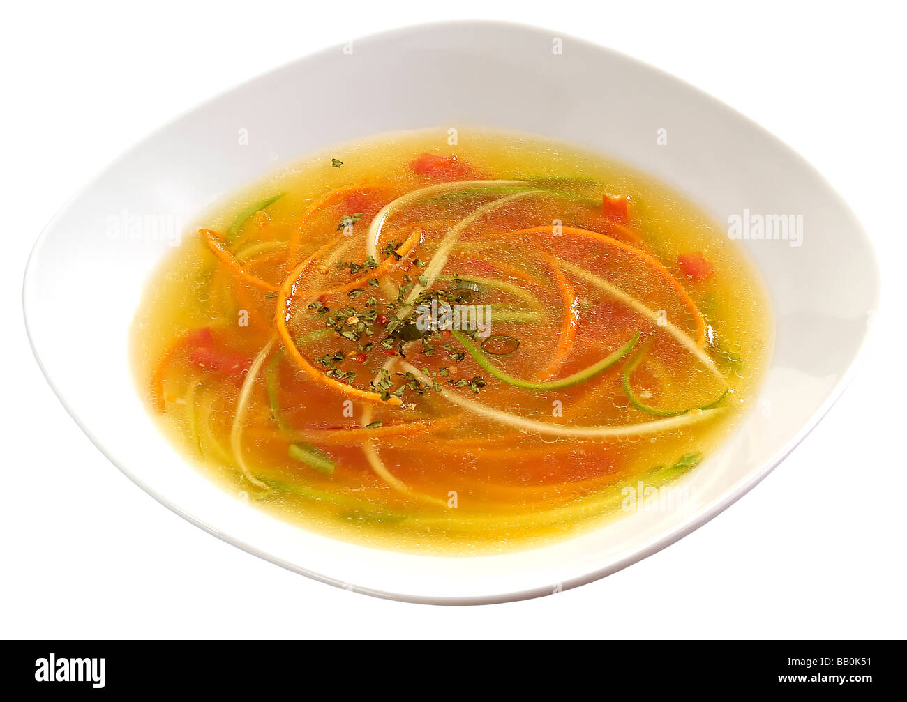 Deep plate chicken broth Cut Out Stock Images & Pictures - Alamy