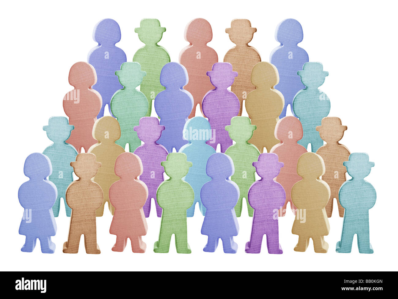 Wooden figures people standing hi-res stock photography and images - Alamy