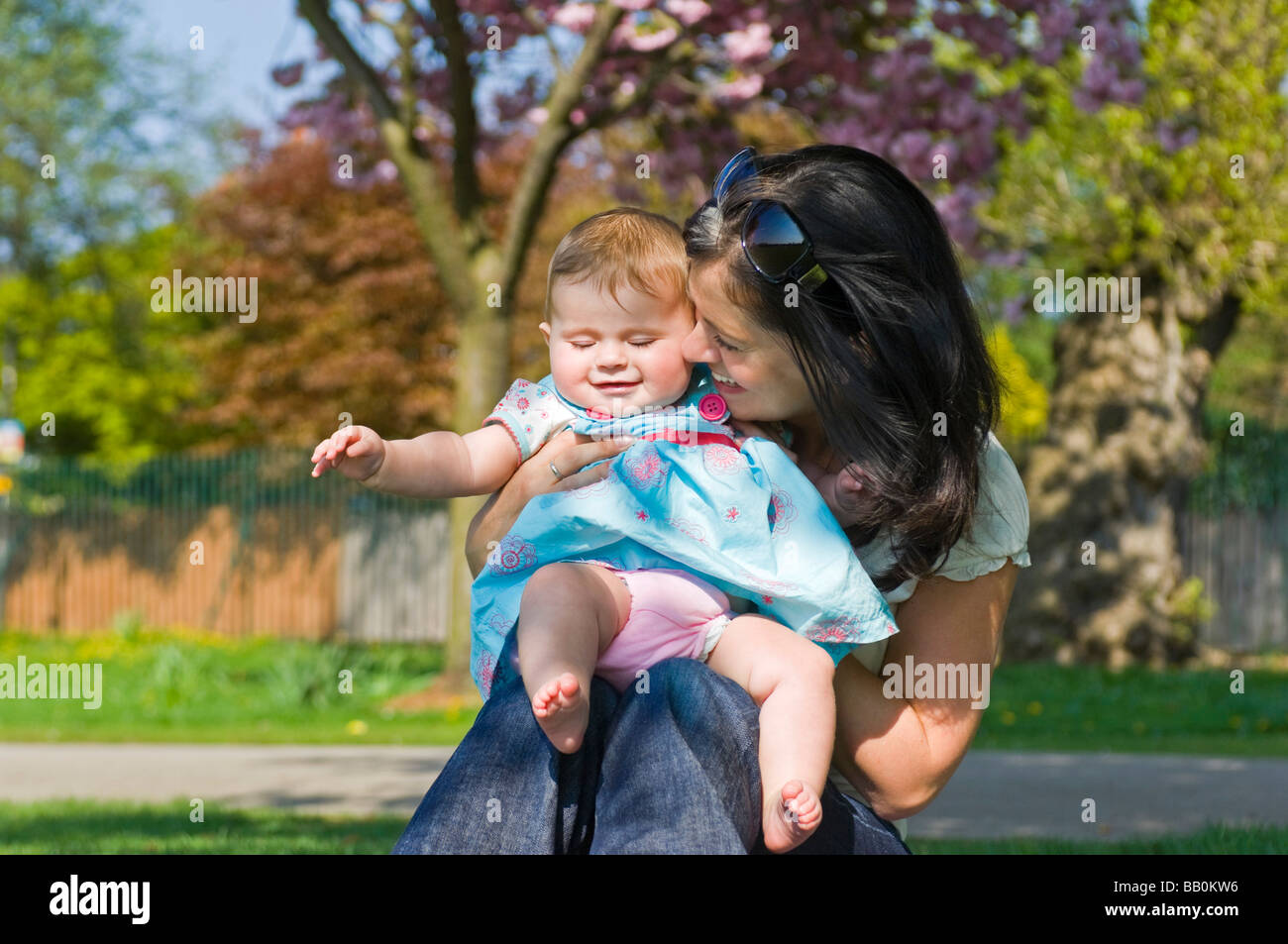 Parent talking child playground hi-res stock photography and images - Alamy