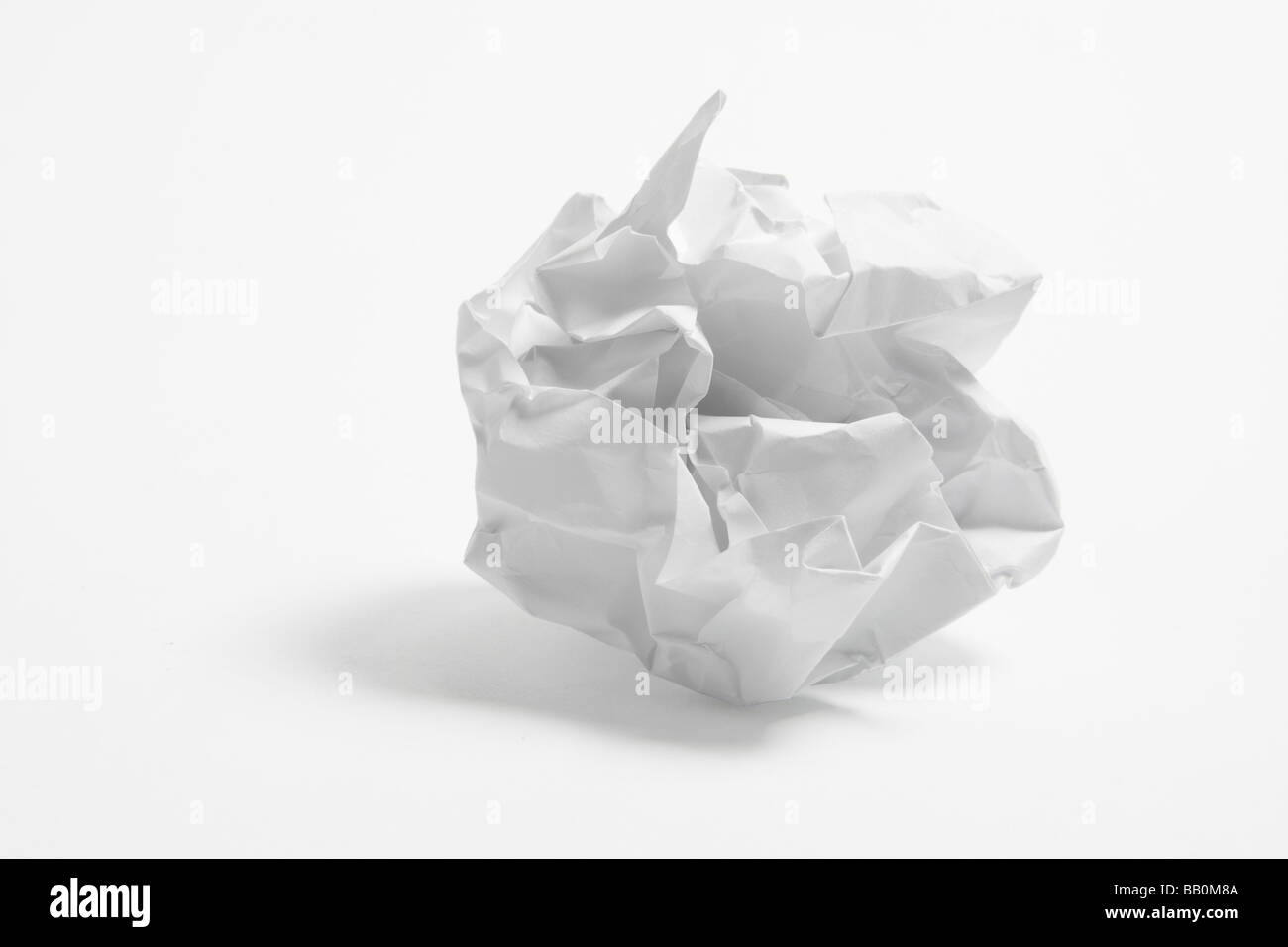 Crumpled Paper Ball Stock Photo - Alamy