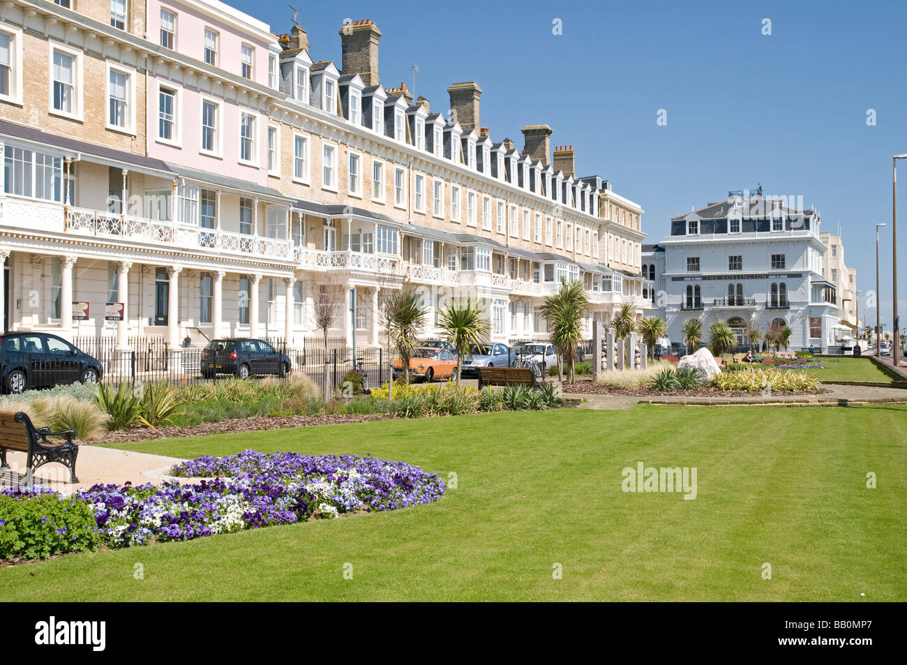 A parade of houses on the seafront at Worthing, England Stock Photo - Alamy