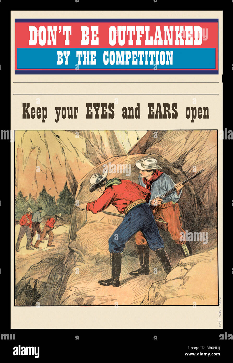 Don't be Outflanked Stock Photo - Alamy