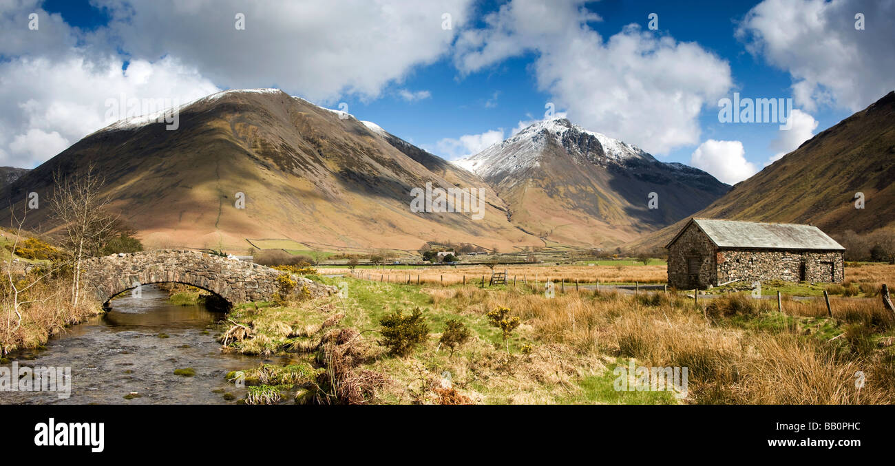 Scenic mountain landscape; Lake District, Cumbria, England, UK Stock ...