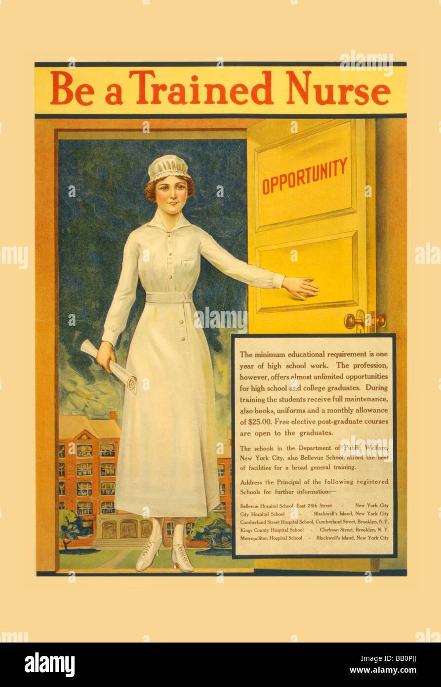 Be a Trained Nurse Stock Photo - Alamy