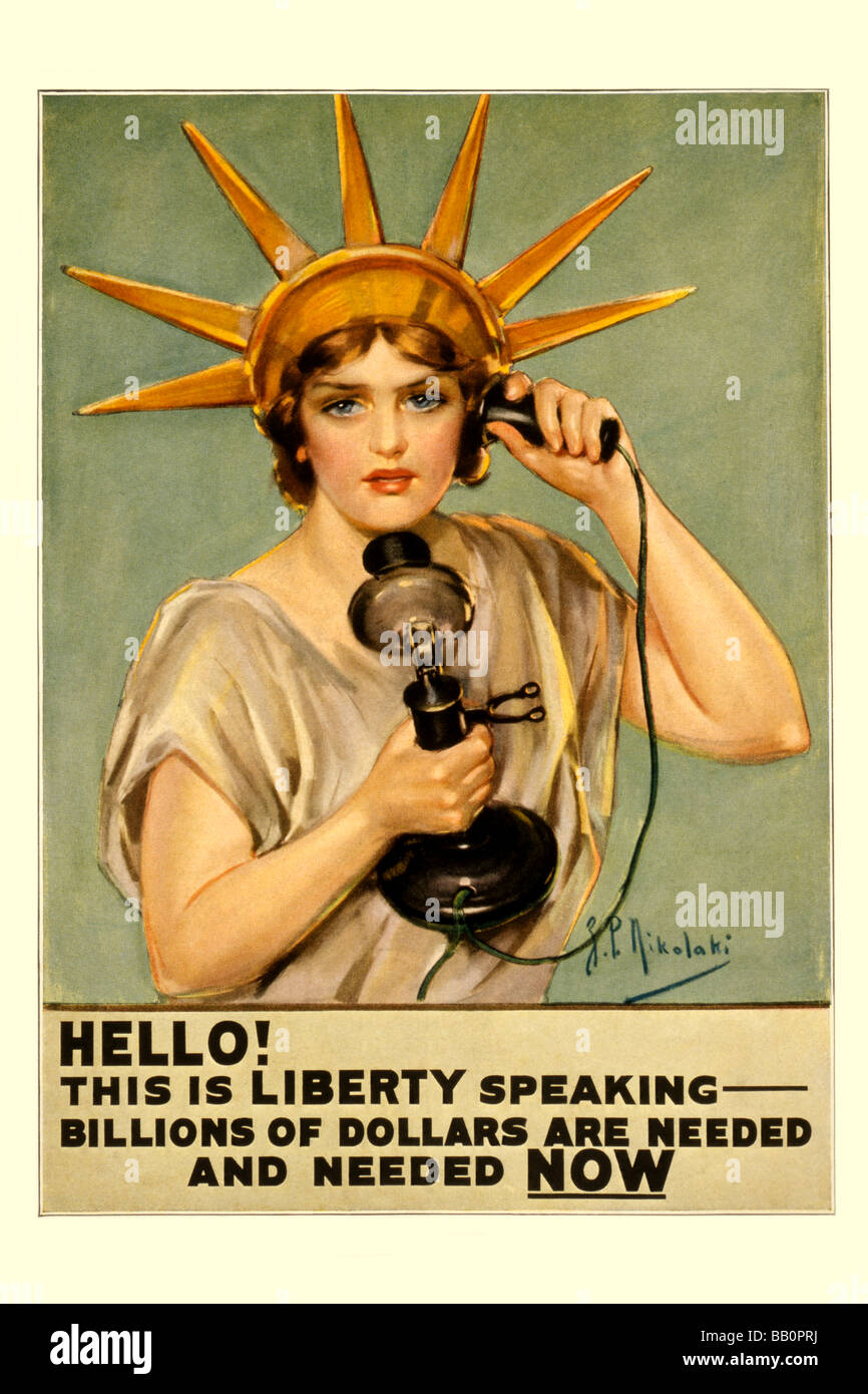 Hello! This is Liberty Speaking Stock Photo - Alamy