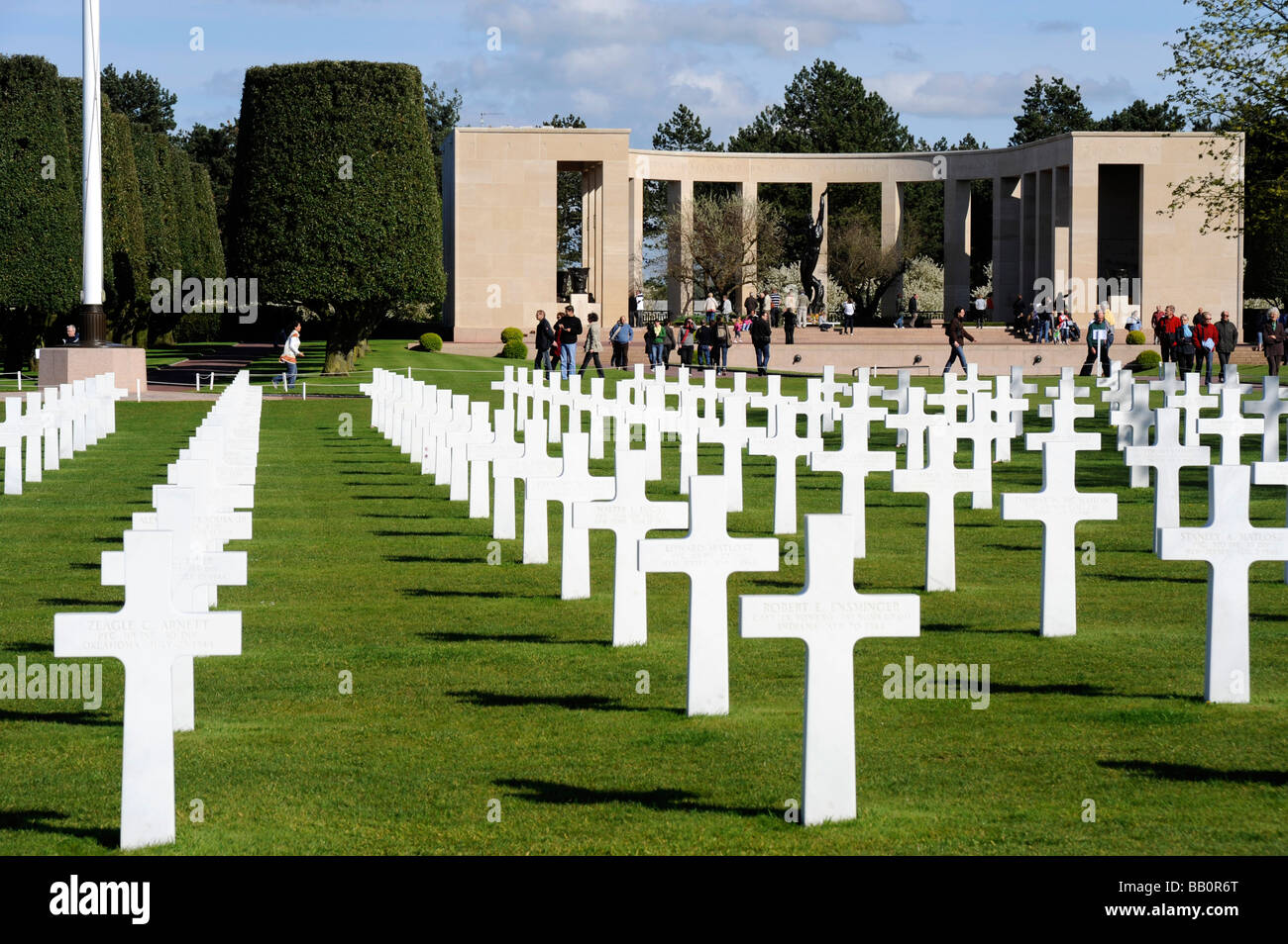 Normandy American Cemetery and Memorial The Spirit of America statue ...