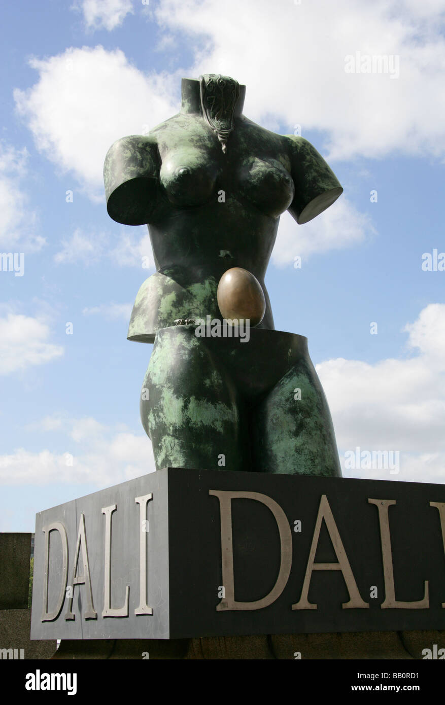 Salvadore Dali Sculpture of a Female Torso on the South Bank of the ...
