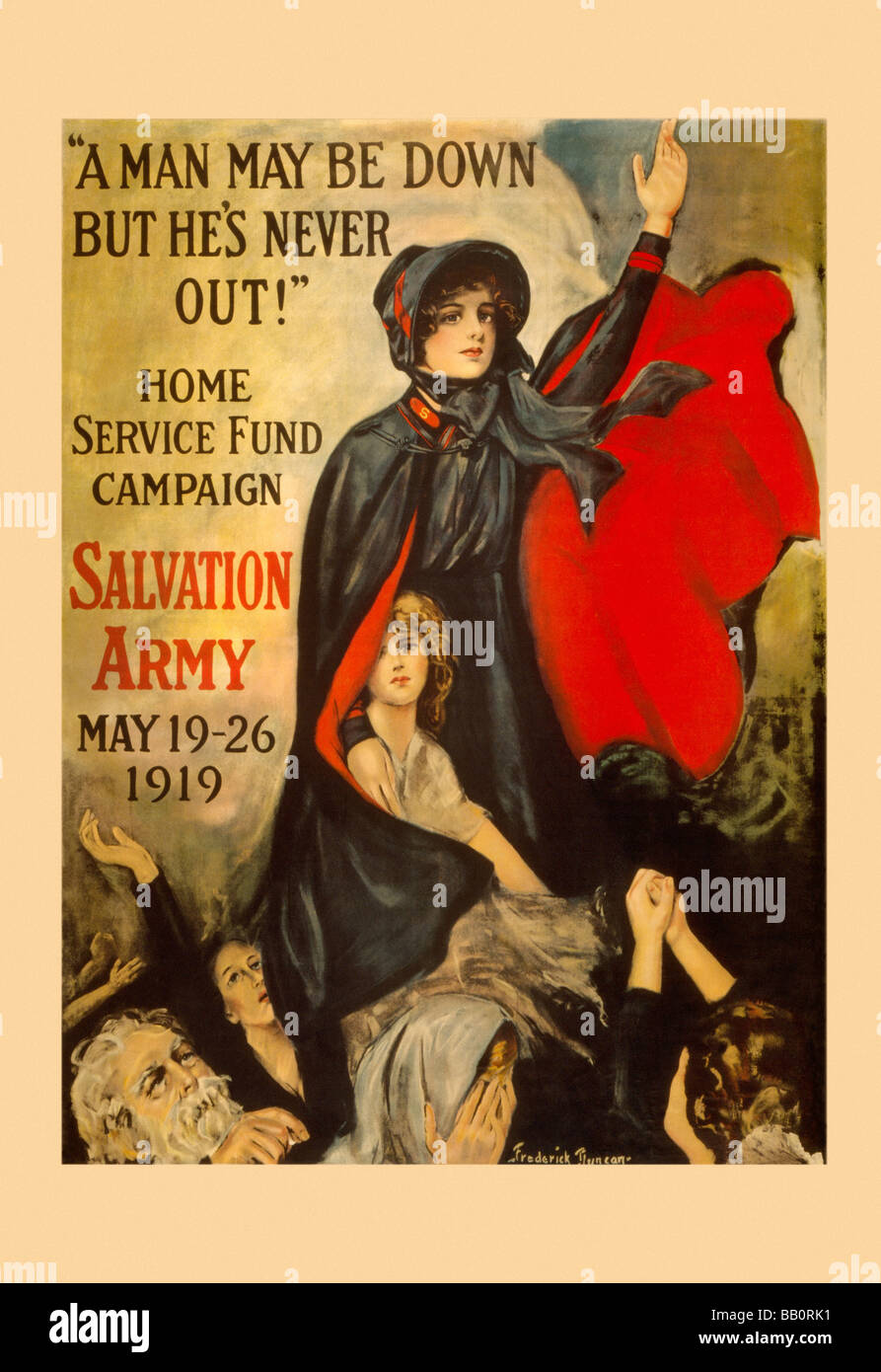 A man may be down but he's never out! Stock Photo - Alamy