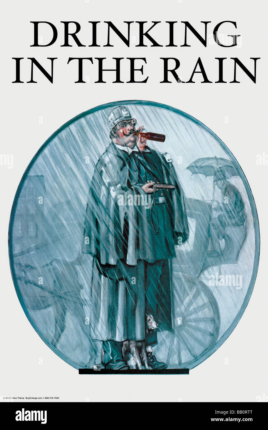 Drinking in the Rain Stock Photo - Alamy