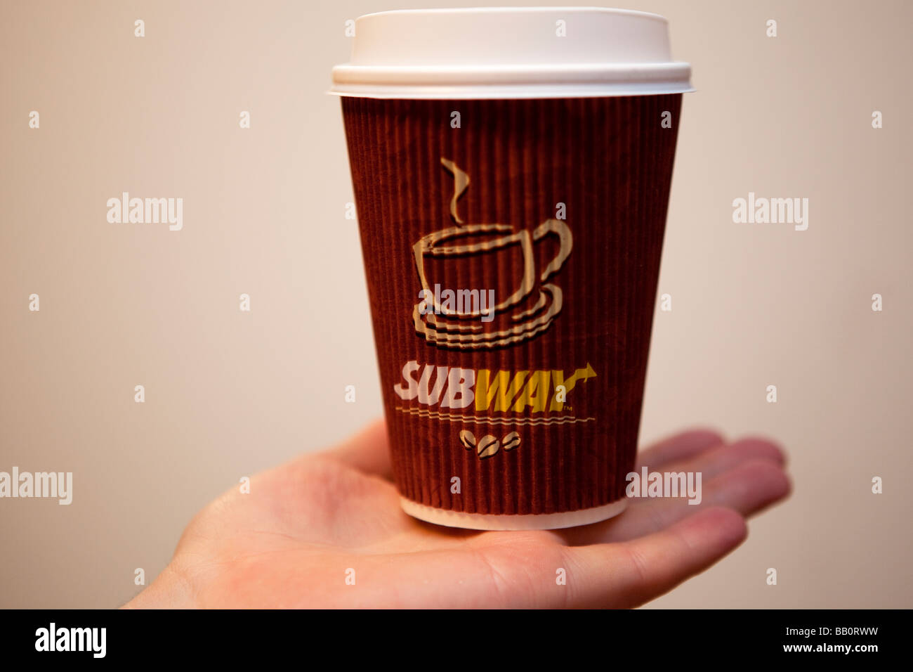 Subway coffee cup Stock Photo - Alamy