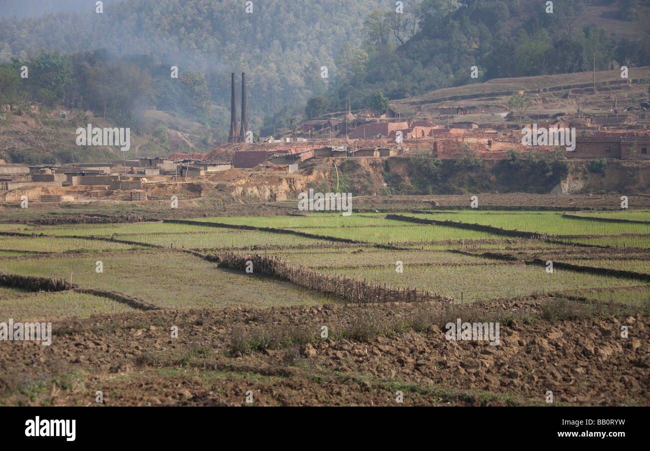 Brick factory nepal hi-res stock photography and images - Alamy