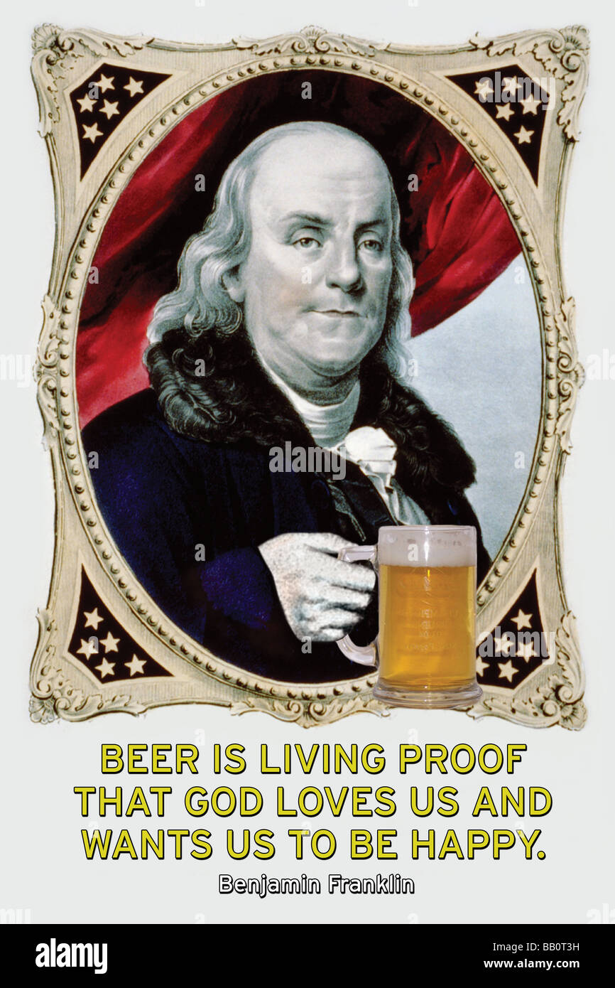 Beer is Living Proof… Stock Photo - Alamy