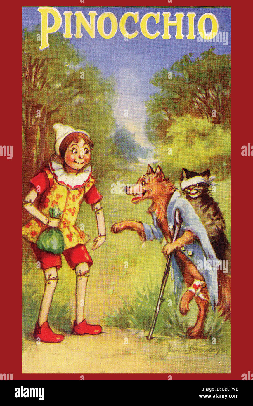 Pinocchio book cover hi-res stock photography and images - Alamy