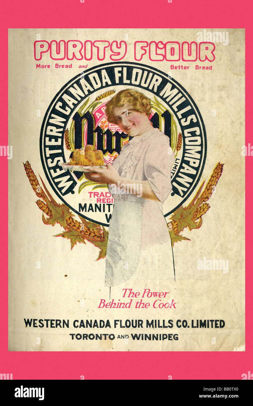 Purity Flour Cook Book Stock Photo - Alamy