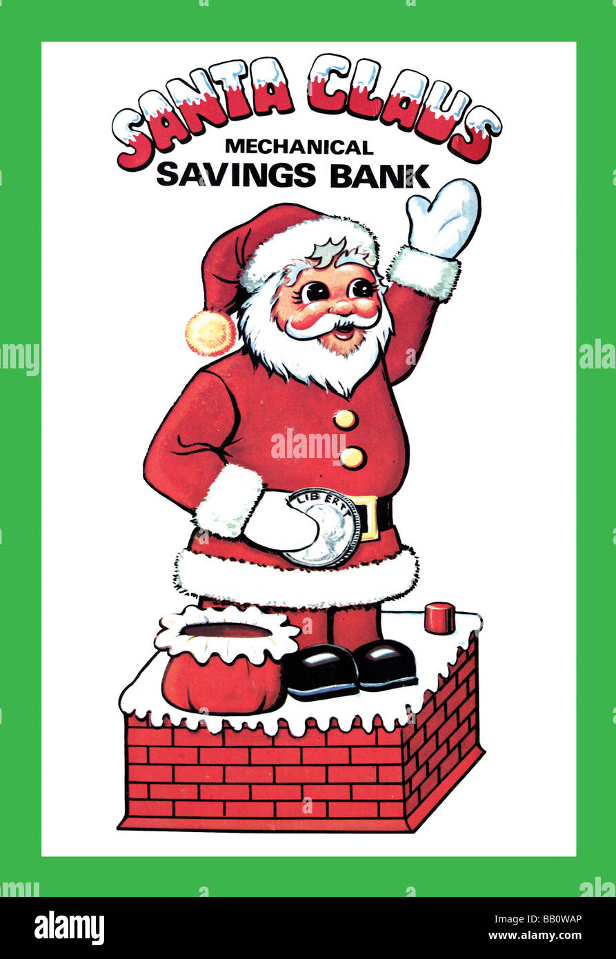 Santa Claus Savings Bank Stock Photo - Alamy