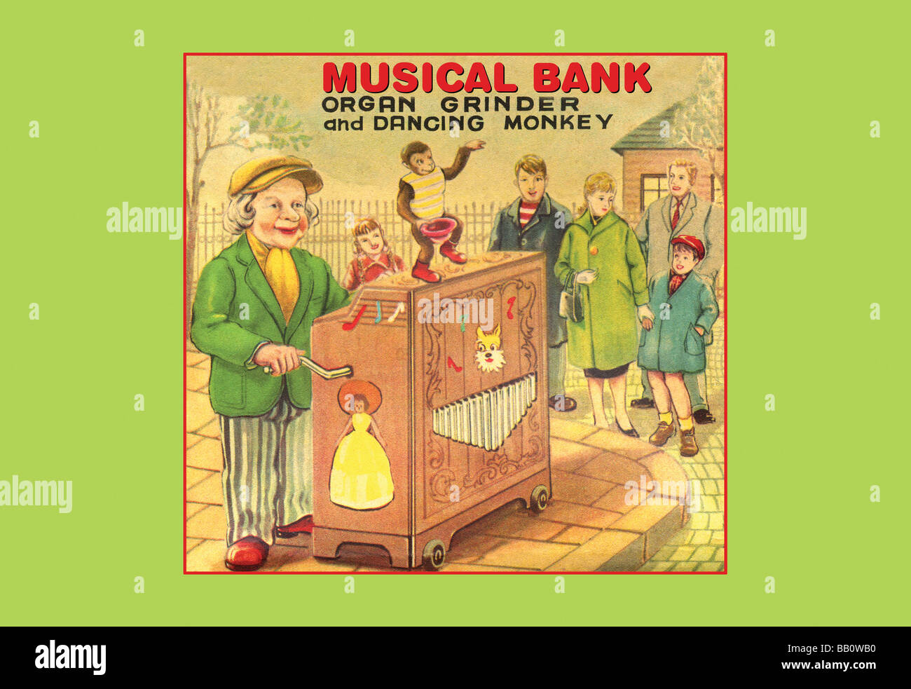 Organ Grinder Musical Bank Stock Photo - Alamy