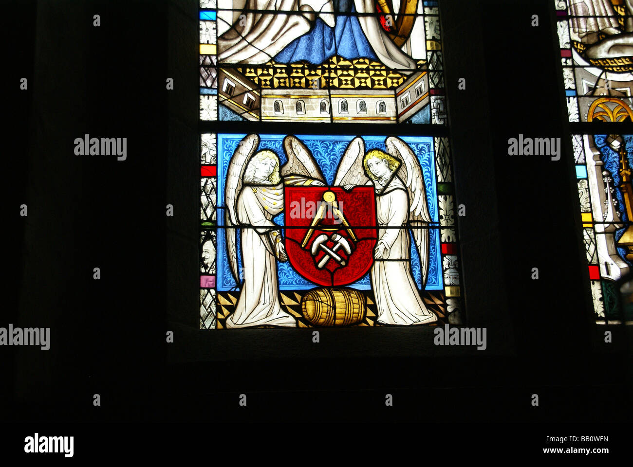 Stained glass, angels Stock Photo - Alamy