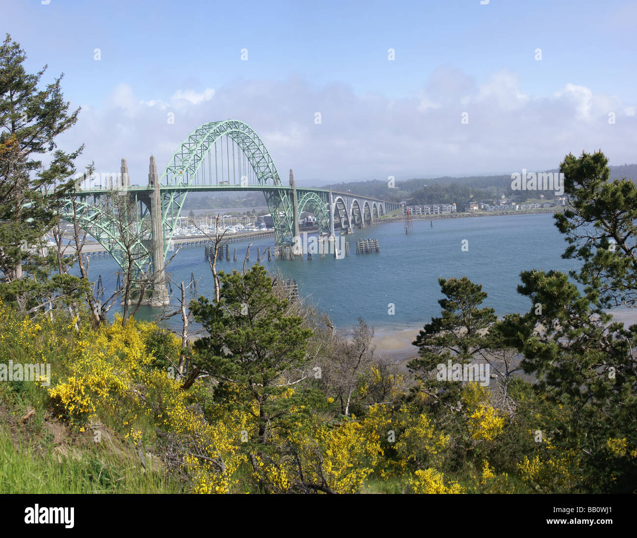 Yaquina Bay Bridge Stock Photo - Alamy