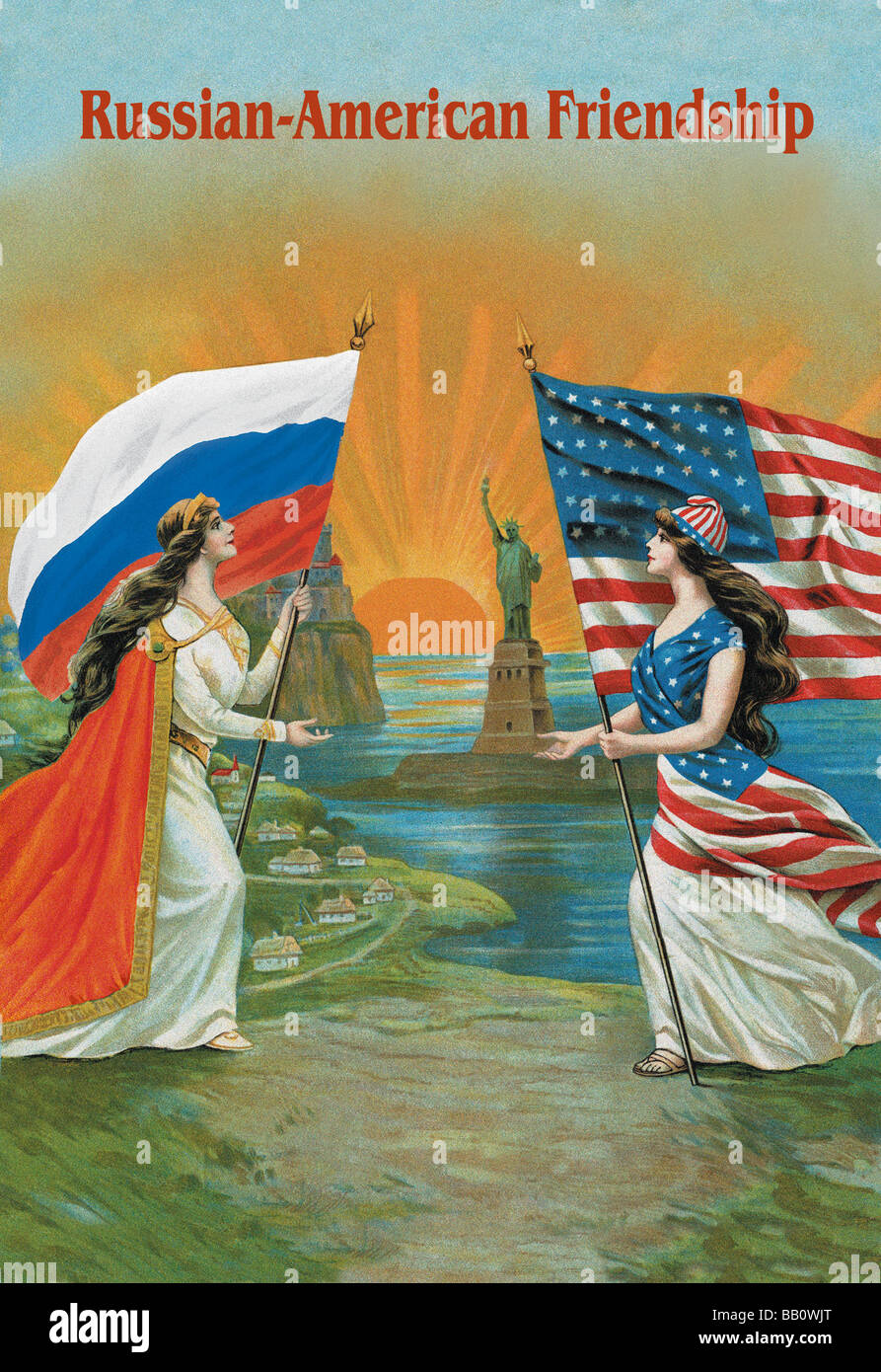 Russian American Friendship Stock Photo - Alamy