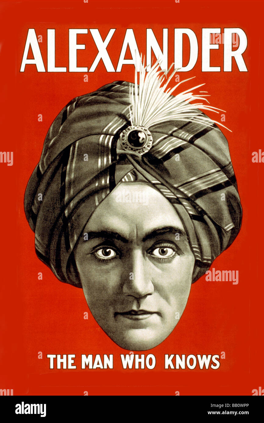Alexander: The Man Who Knows Stock Photo - Alamy