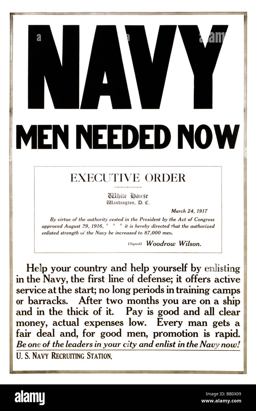 Navy men needed now Stock Photo - Alamy