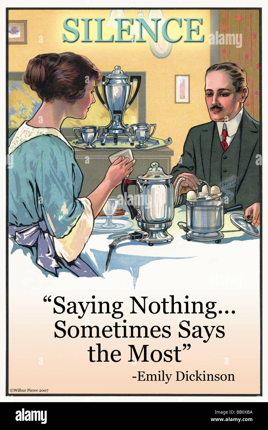 Silence: Saying Nothing Sometimes says Most Stock Photo - Alamy