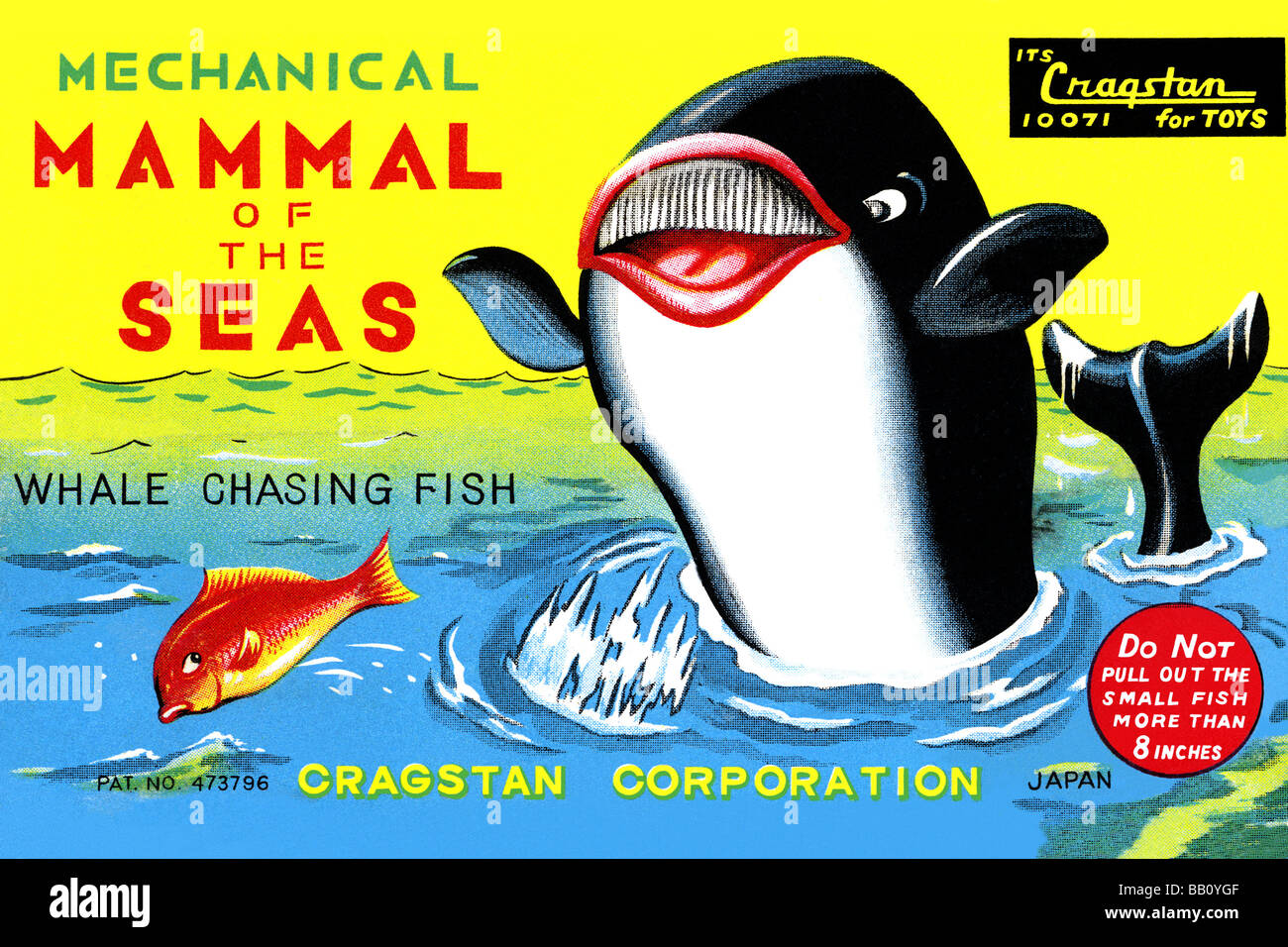 Mammal of the Seas: Whale Chasing Fish Stock Photo - Alamy