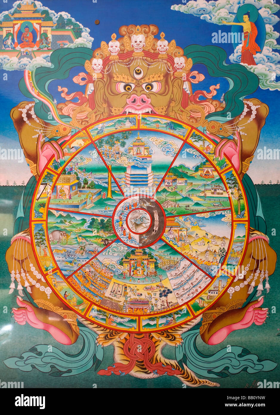 Tibetan wheel of life v and a - qerycon