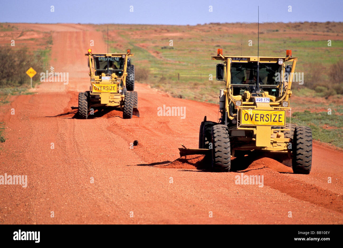 Road grading crew, outback Australia Stock Photo - Alamy