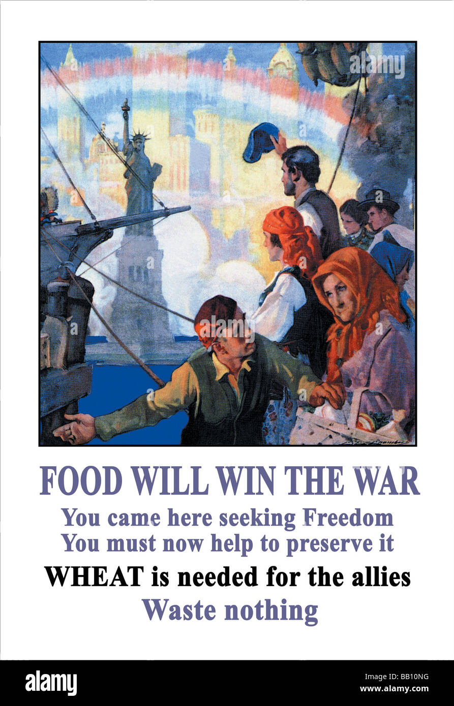 Food Will Win the War Stock Photo - Alamy