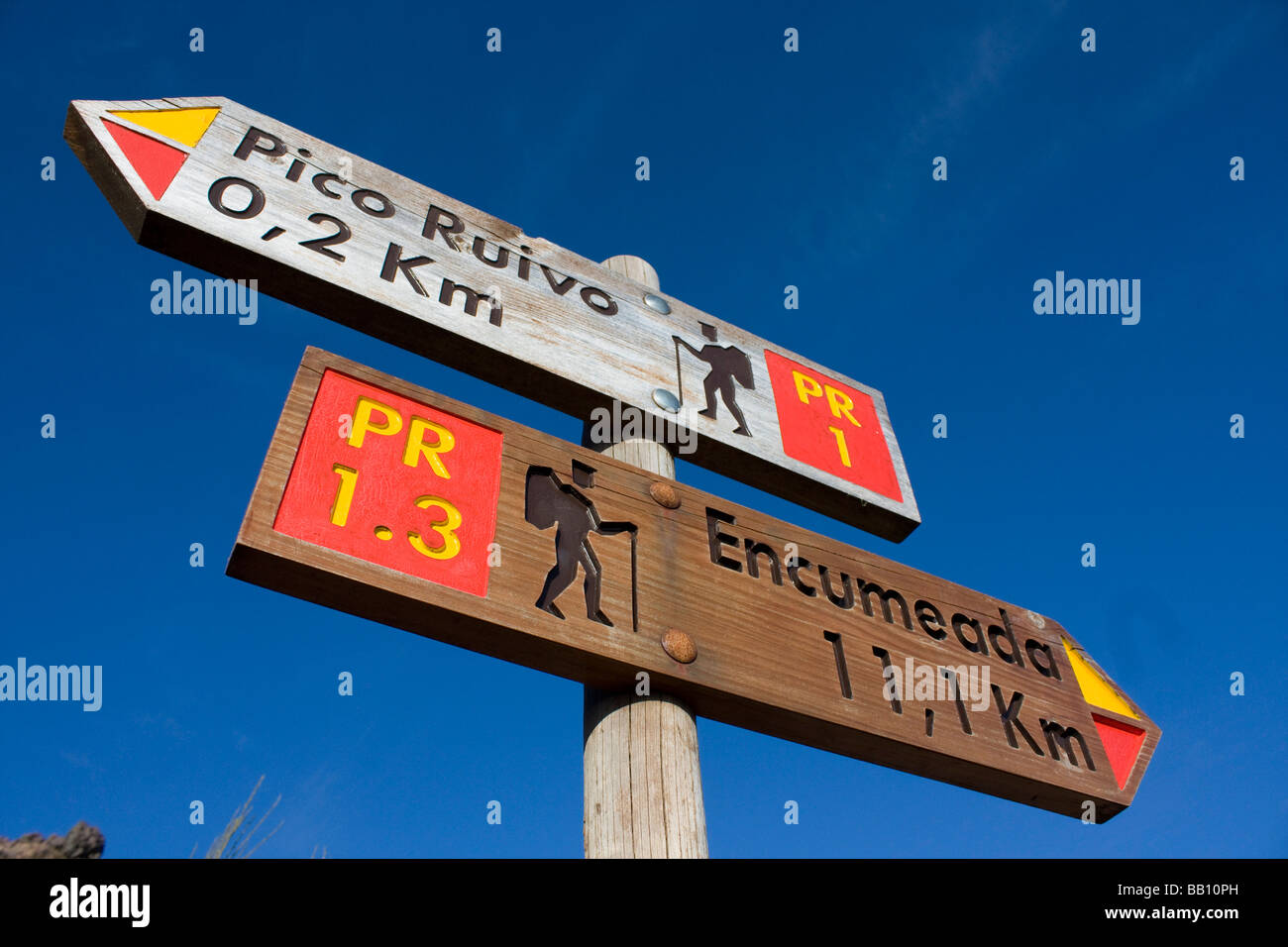 signpost madeira portugal an island in the mid Atlantic Ocean Stock ...