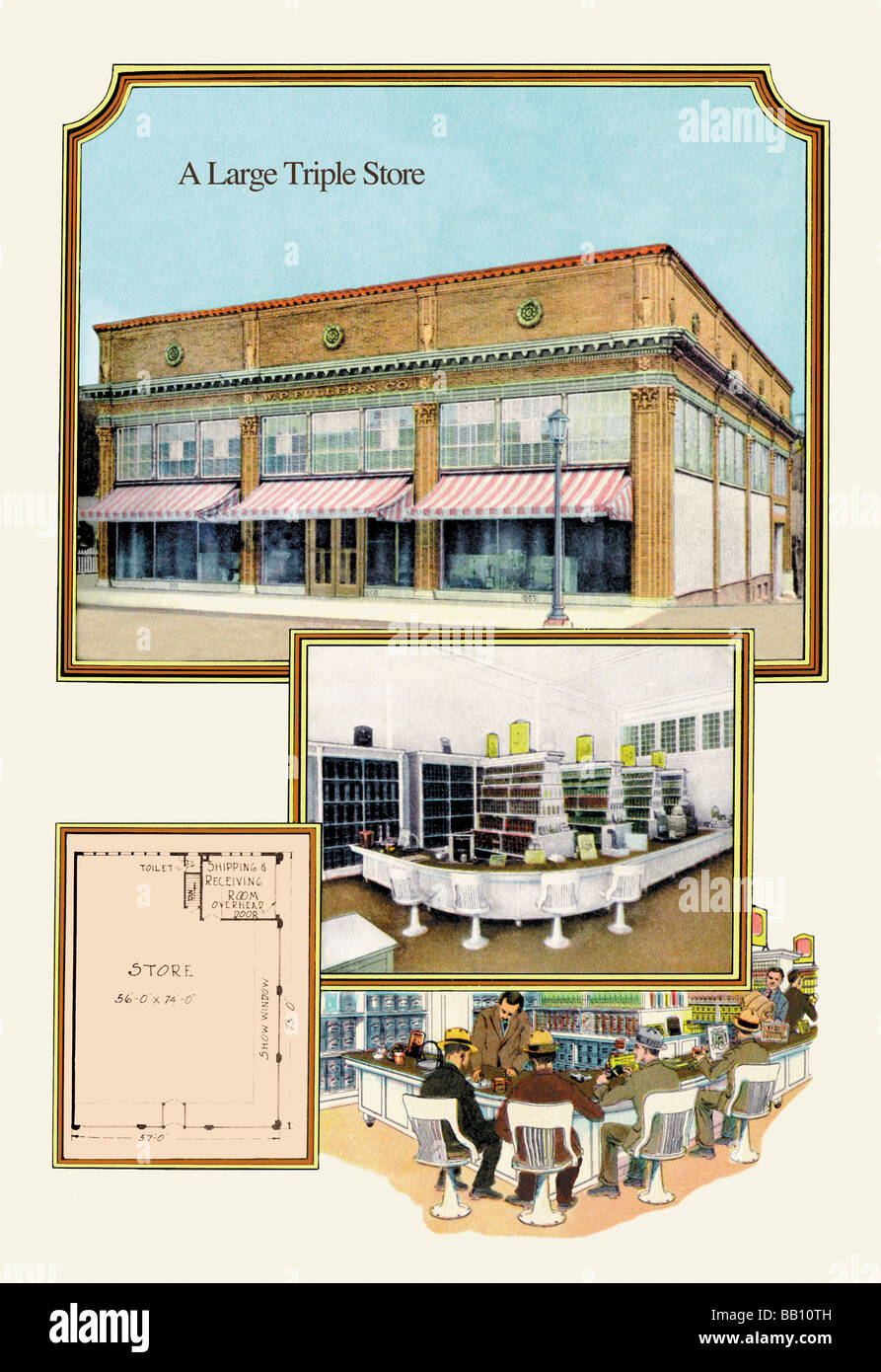 A Large Triple Store Stock Photo - Alamy
