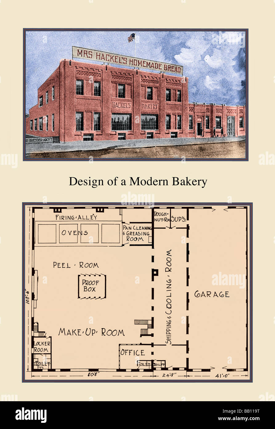 Design of a Modern Bakery Stock Photo - Alamy