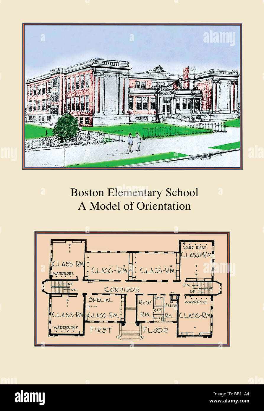 Elementary school floor plan hi-res stock photography and images - Alamy