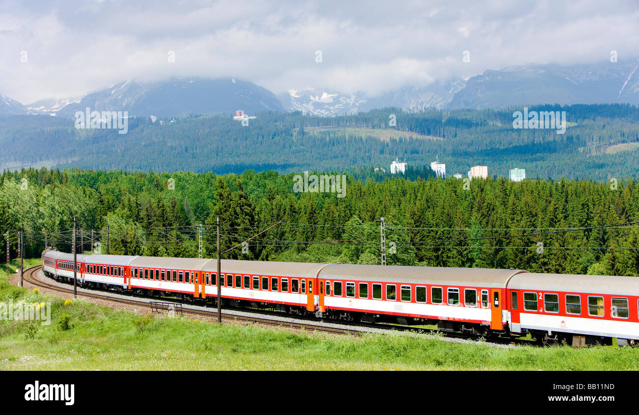 train in Vysoke Tatry Slovakia Stock Photo - Alamy