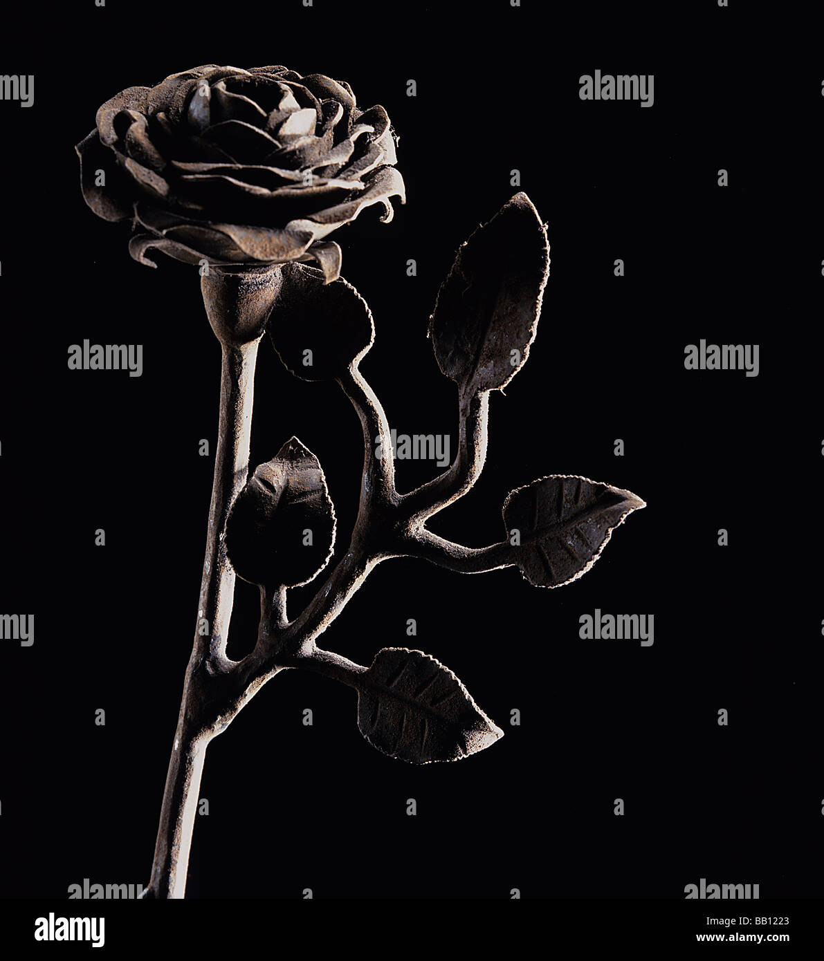 Steel Metal Rose Stock Photo - Alamy