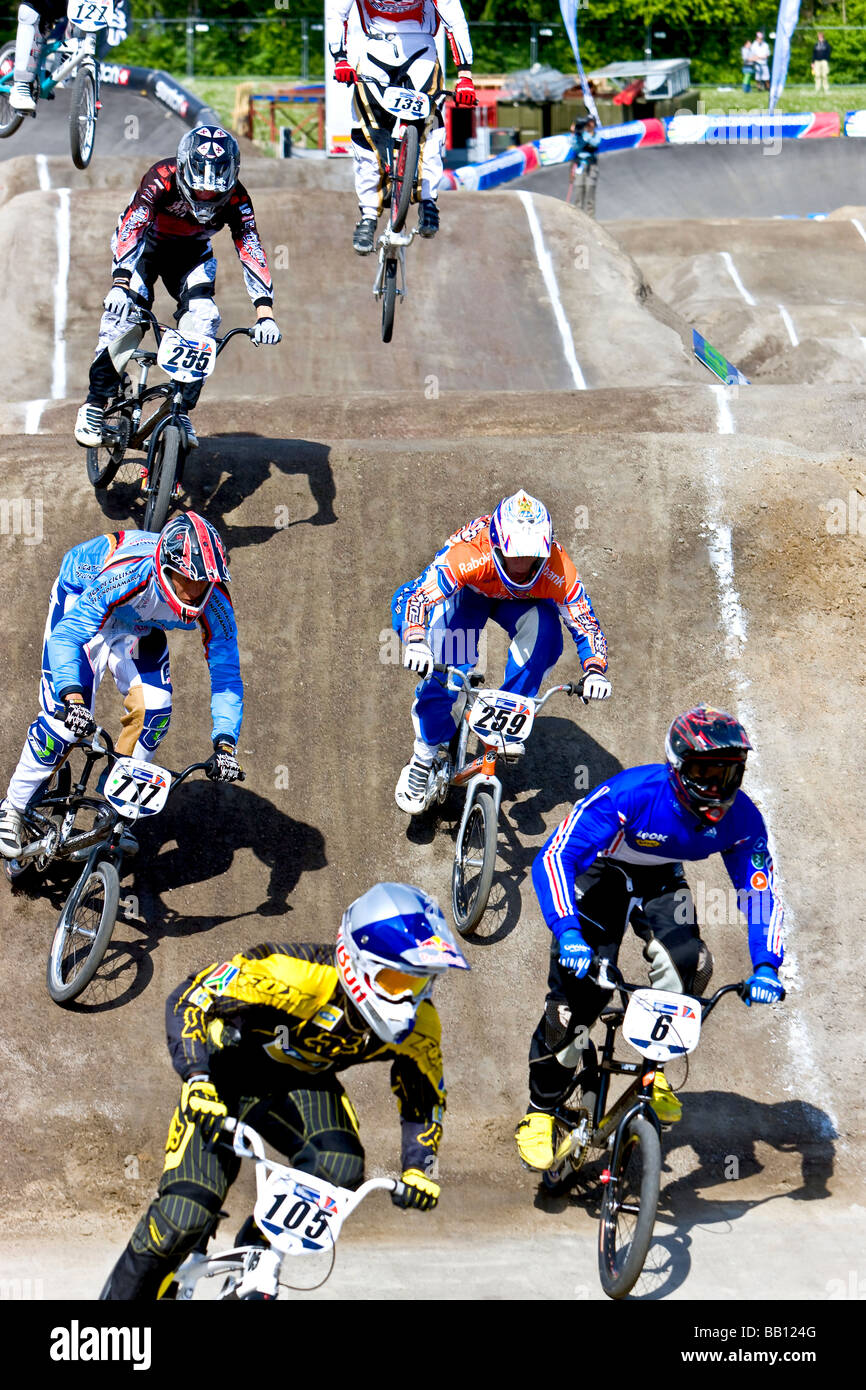 Racing at the BMX Supercross World Cup Stock Photo - Alamy