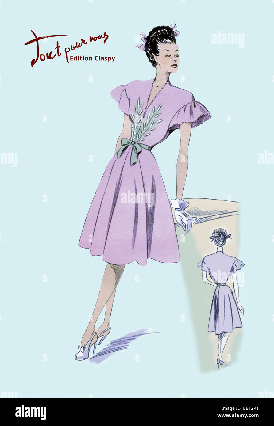 Dress with Frills Stock Photo - Alamy