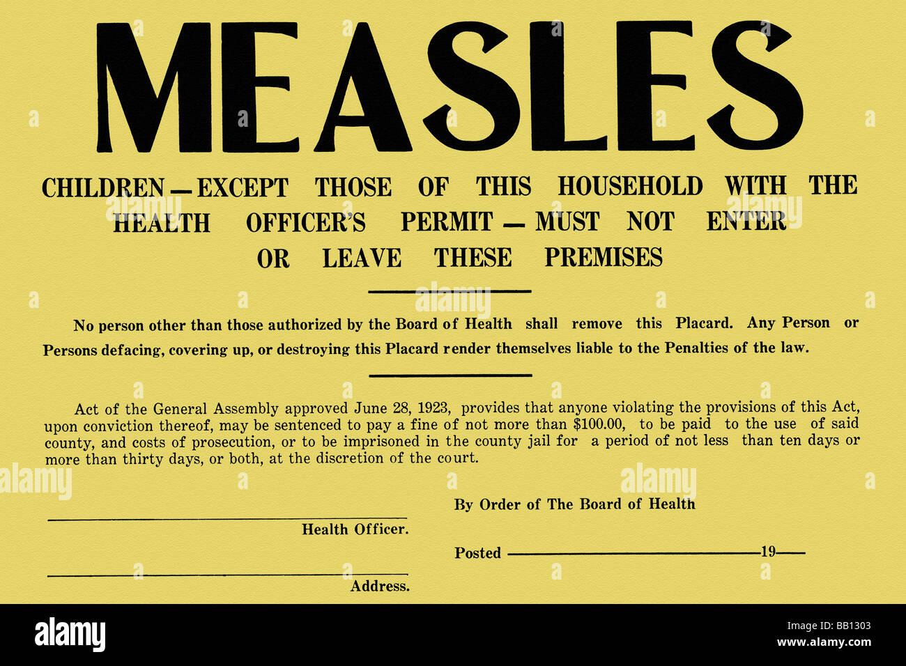 Measles warning hi-res stock photography and images - Alamy
